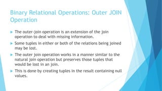 Relational algebra | PPT