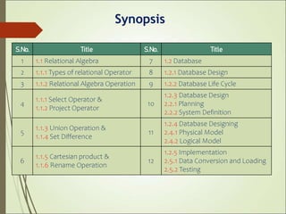 Relational Algebra.ppt | Databases | Computer Software and Applications