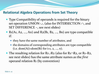 Relational Algebra.pptx for Module four | PPTX