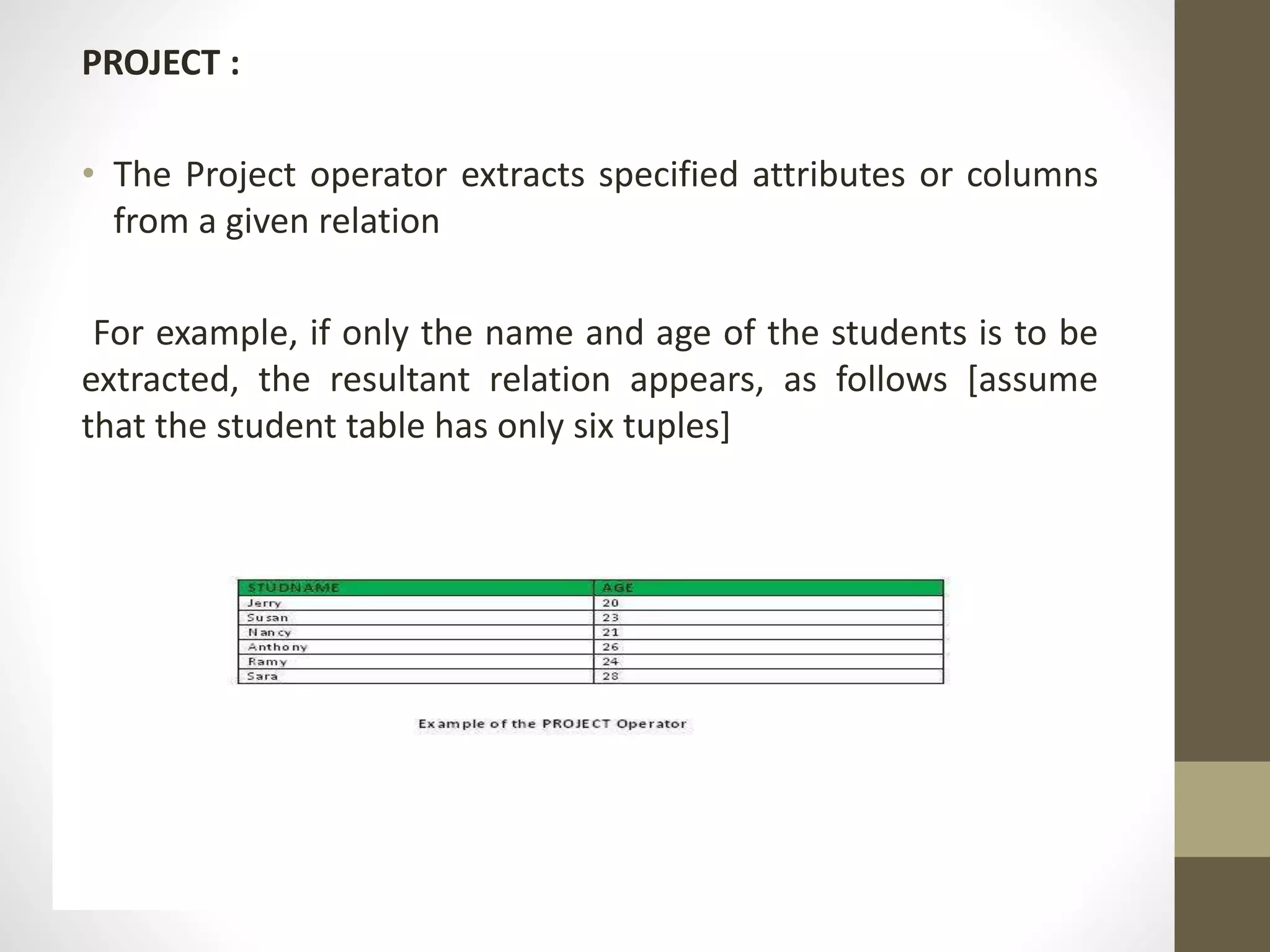 Relational algebra calculus | PPT Relational algebra calculus | PPT