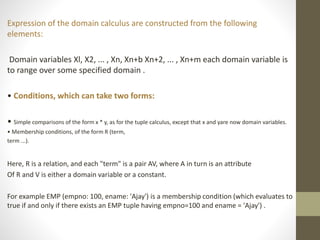 Relational algebra calculus | PPT