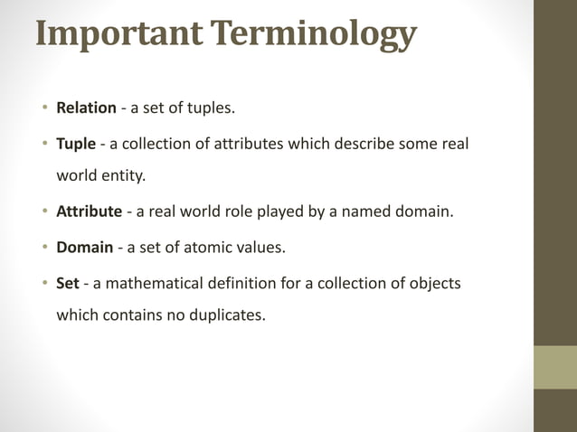 Relational algebra calculus | PPT Relational algebra calculus | PPT