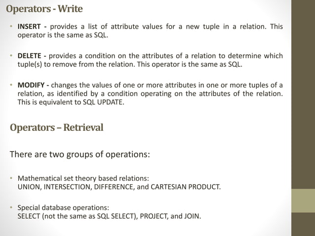 Relational algebra calculus | PPT Relational algebra calculus | PPT