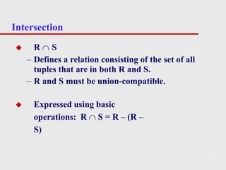 Relational algebra dbms (2130703) - 160920107003 | PPT