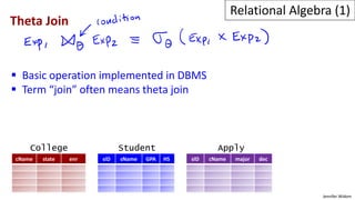 Relational algebra1 | PPT