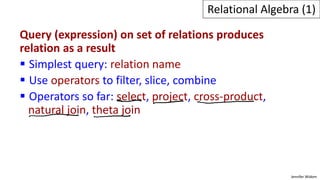 Relational algebra1 | PPT