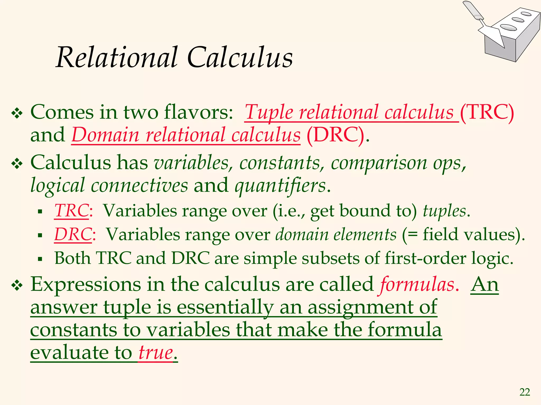 Relational Algebra and Calculus.ppt