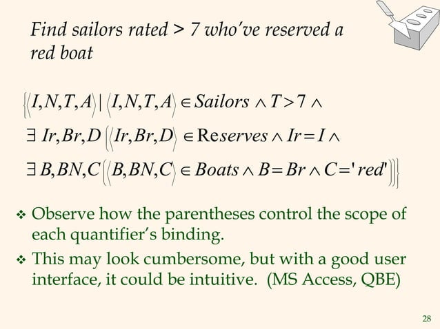 Relational Algebra and Calculus.ppt | Databases | Computer Software and Applications