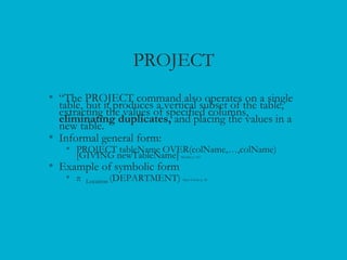 Relational_Algebra Database management system | PPTX