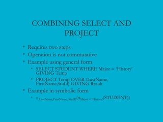 Relational_Algebra Database management system | PPTX
