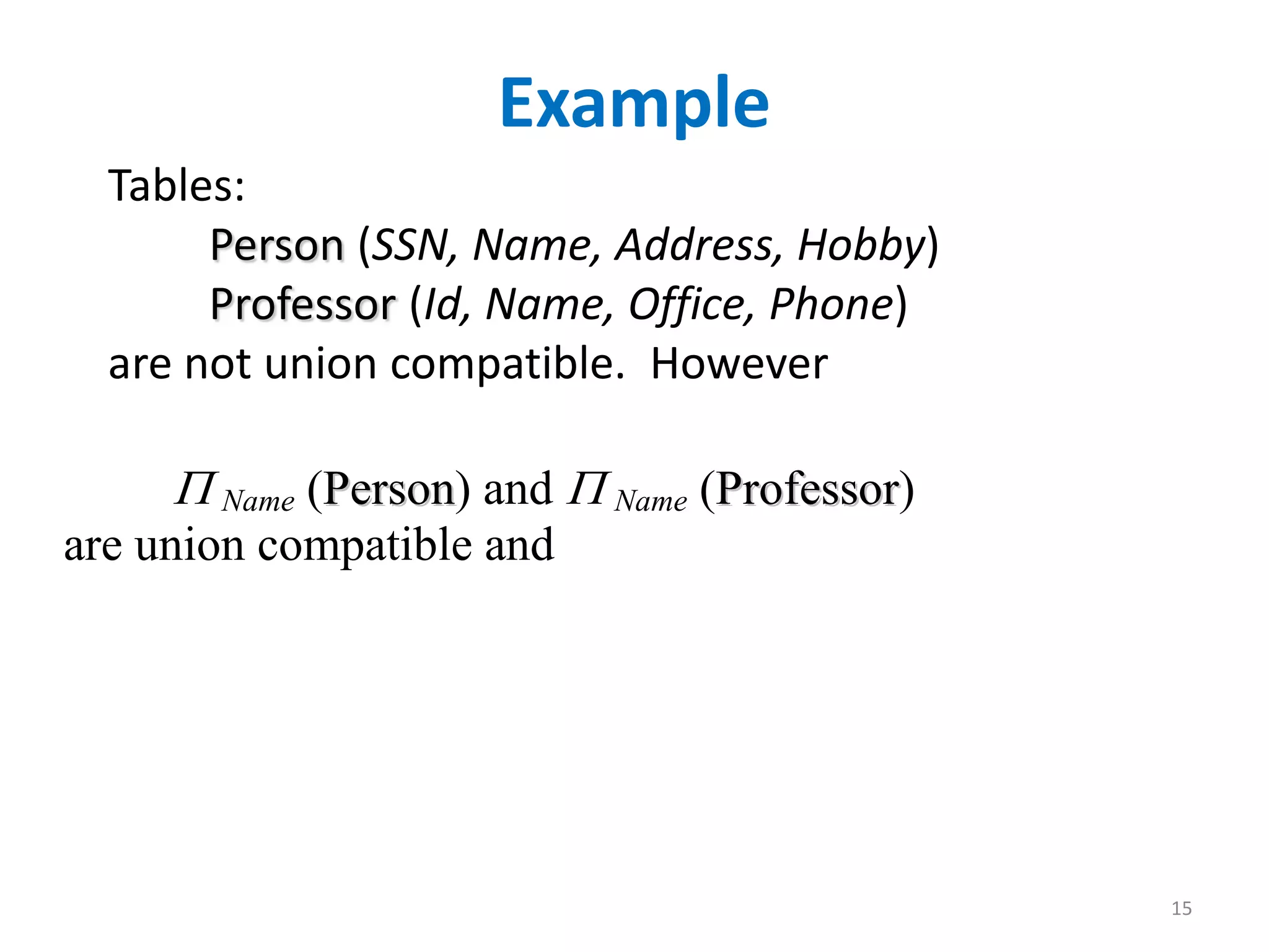 Relational algebra in dbms | PDF