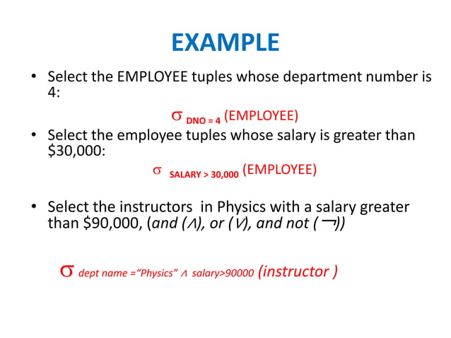 Relational Algebra In Dbms Pdf Databases Computer Software And Applications