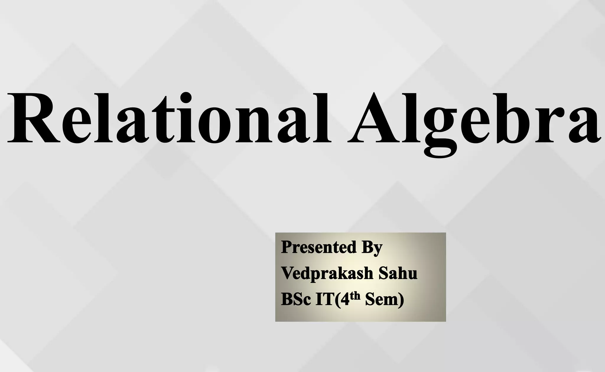 Relational algebra ppt | PPT Relational algebra ppt | PPT
