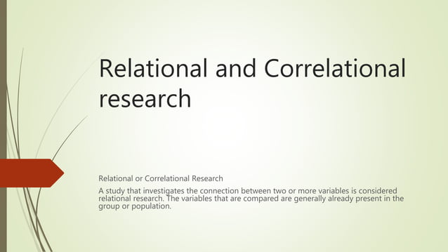 Relational and correlational research | PPTX | Physics | Science