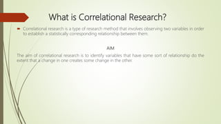 Relational and correlational research | PPTX