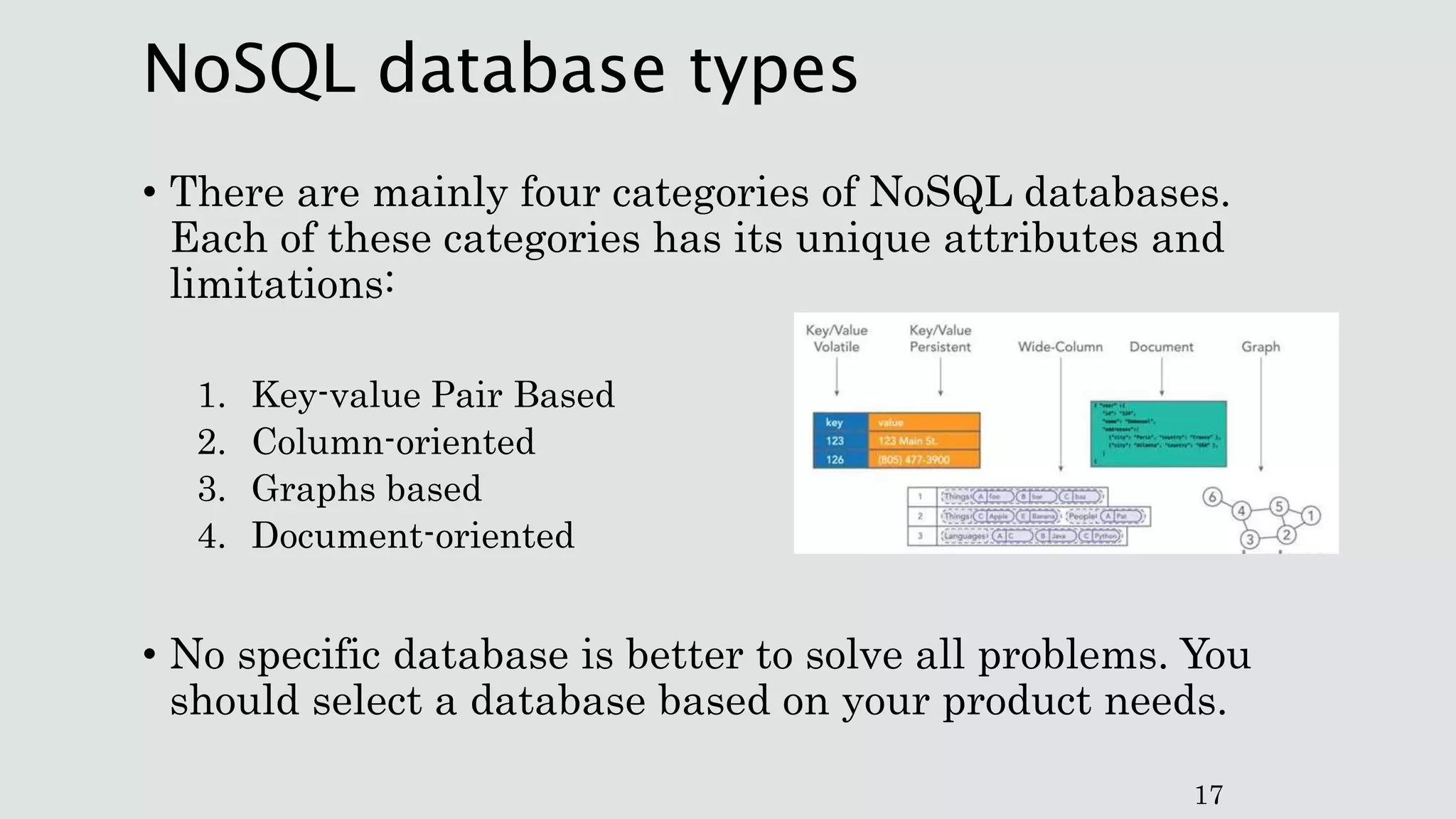 Relational and non relational database 7 | PPTX