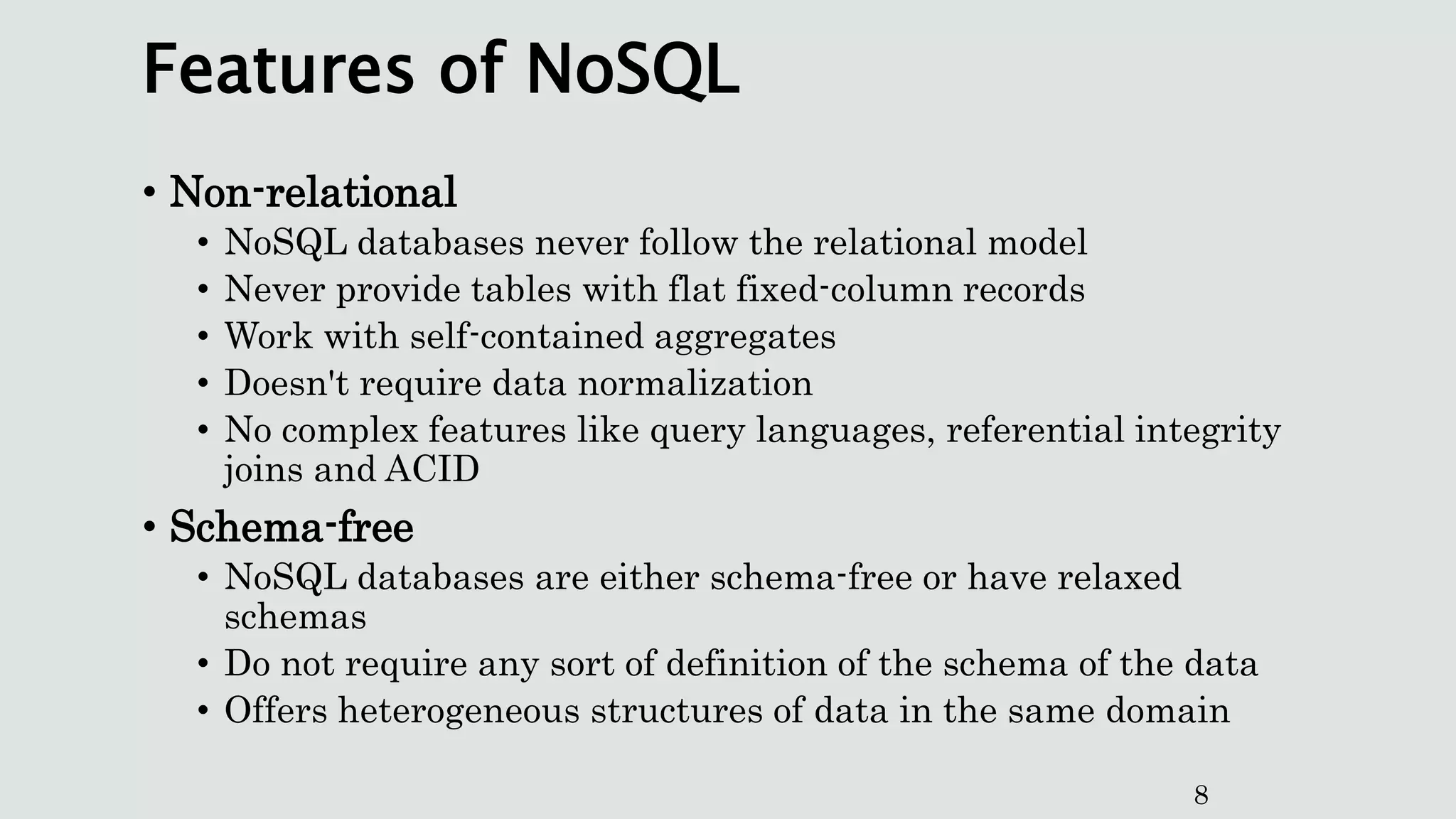Relational and non relational database 7 | PPT