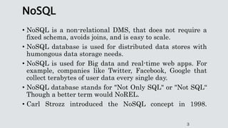 Relational and non relational database 7 | PPT
