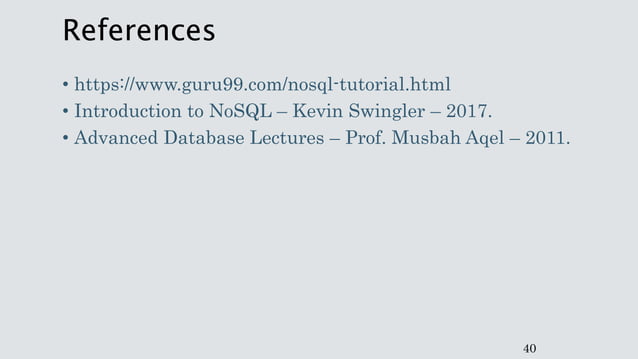 Relational and non relational database 7 | PPT