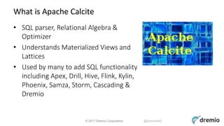 Using Apache Arrow, Calcite, and Parquet to Build a Relational Cache | PPT