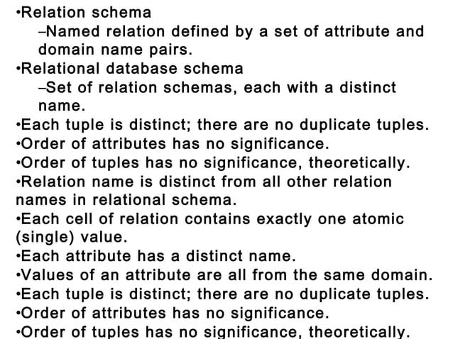Relational Algebra | PPT | Databases | Computer Software and Applications