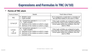 Relational Calculus in Database Management System | PPTX
