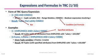 Relational Calculus in Database Management System | PPTX