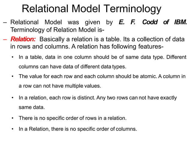 Relational Database.pptx | Databases | Computer Software and Applications