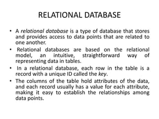 Relational database oracle | PPT