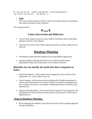 Relational database (Unit 2) | PDF | Databases | Computer Software and ...