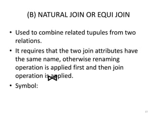 Relational Database and Relational Algebra | PDF