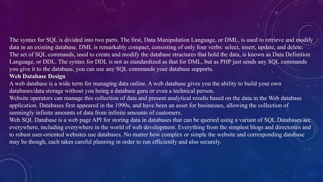 Relational database concept and technology | PPTX | Databases | Computer Software and Applications