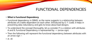 Relational database design | PPTX