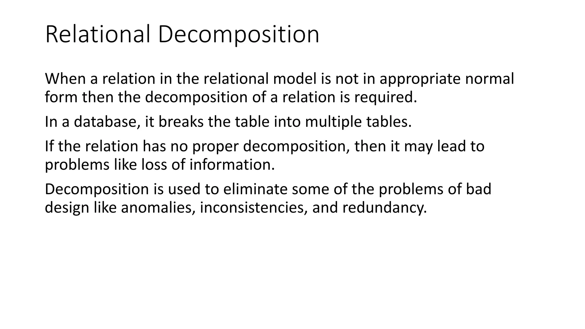 Relational Database Design Pptx