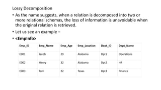 Relational Database design.pptx | Databases | Computer Software and Applications