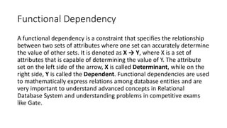 Relational Database design.pptx | Databases | Computer Software and Applications