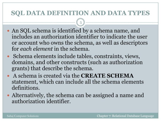 Relational database language | PPT