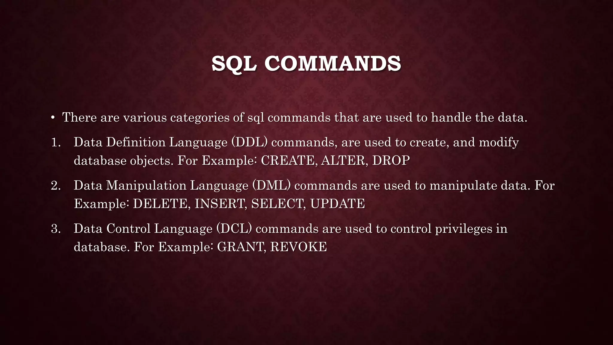 Relational Database Management System | PPTX