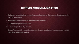Relational Database Management System | PPTX