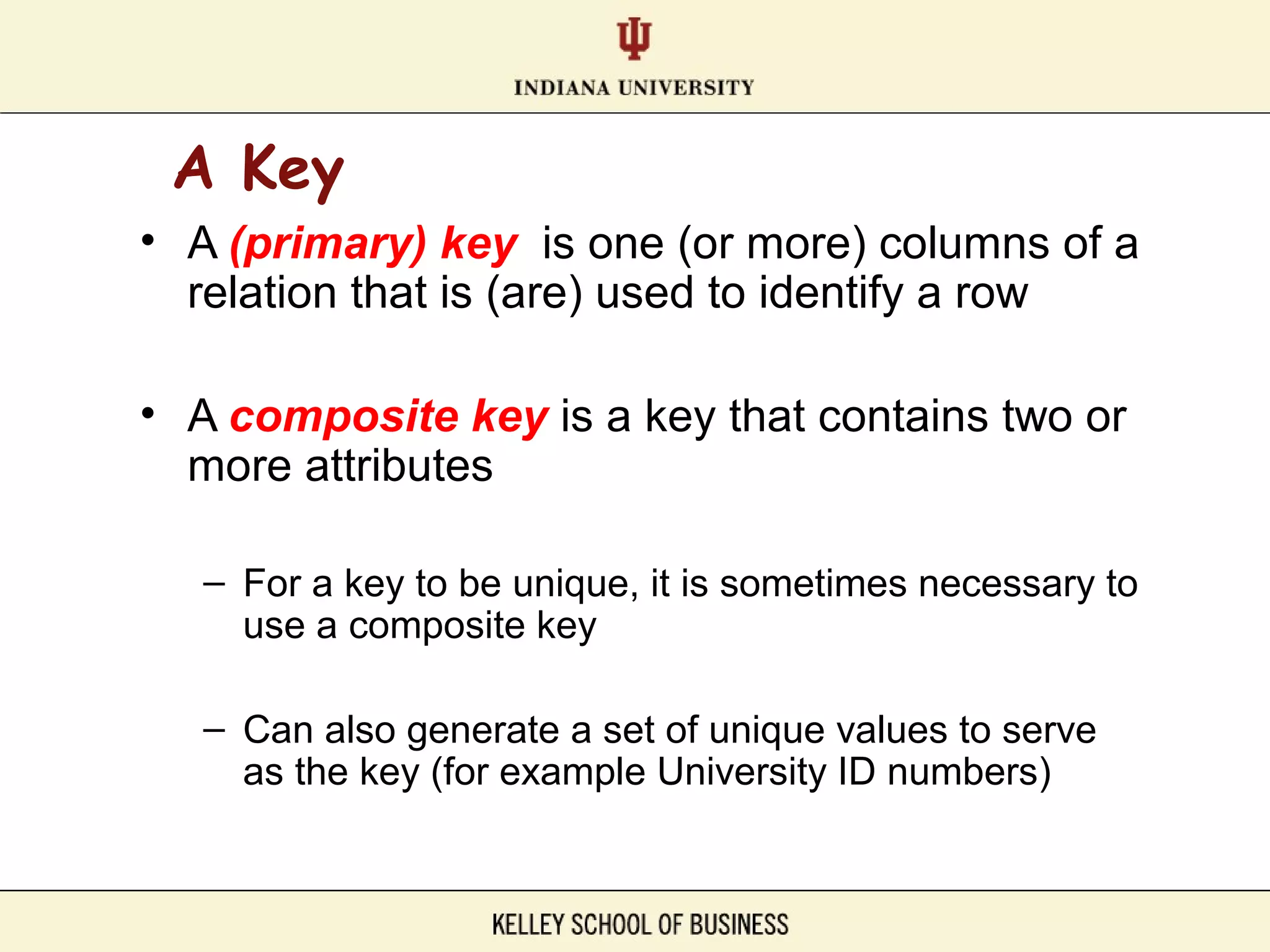 Relational Database Management System Ppt