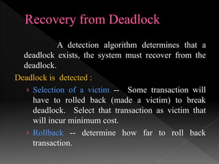 Transaction Management - Deadlock Handling | PPT