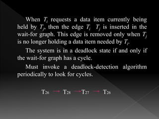 Transaction Management - Deadlock Handling | PPT