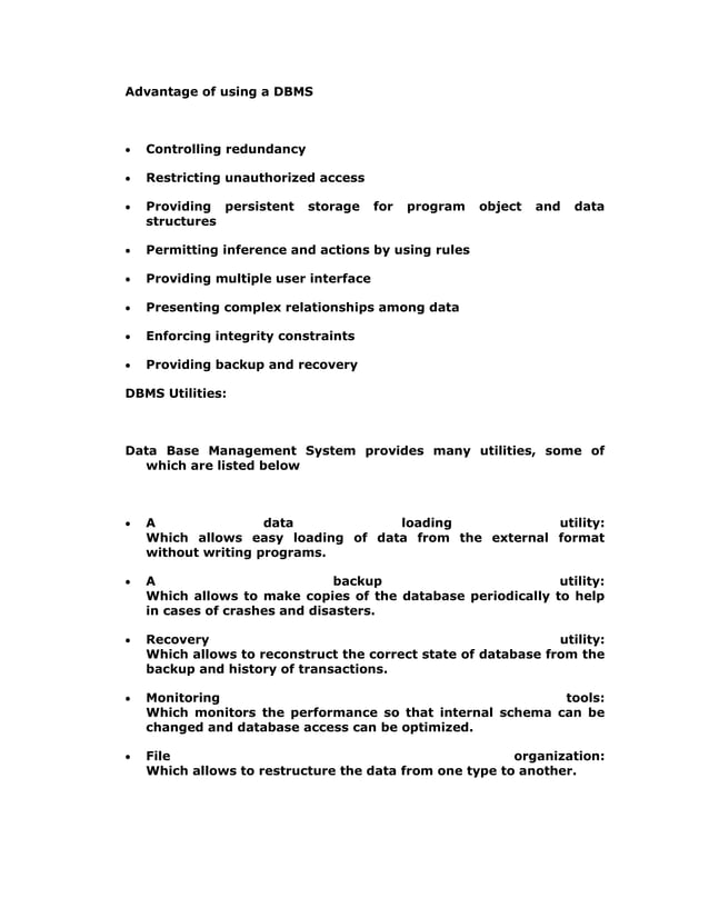 Relational data base management system (Unit 1) | PDF | Databases | Computer Software and ...
