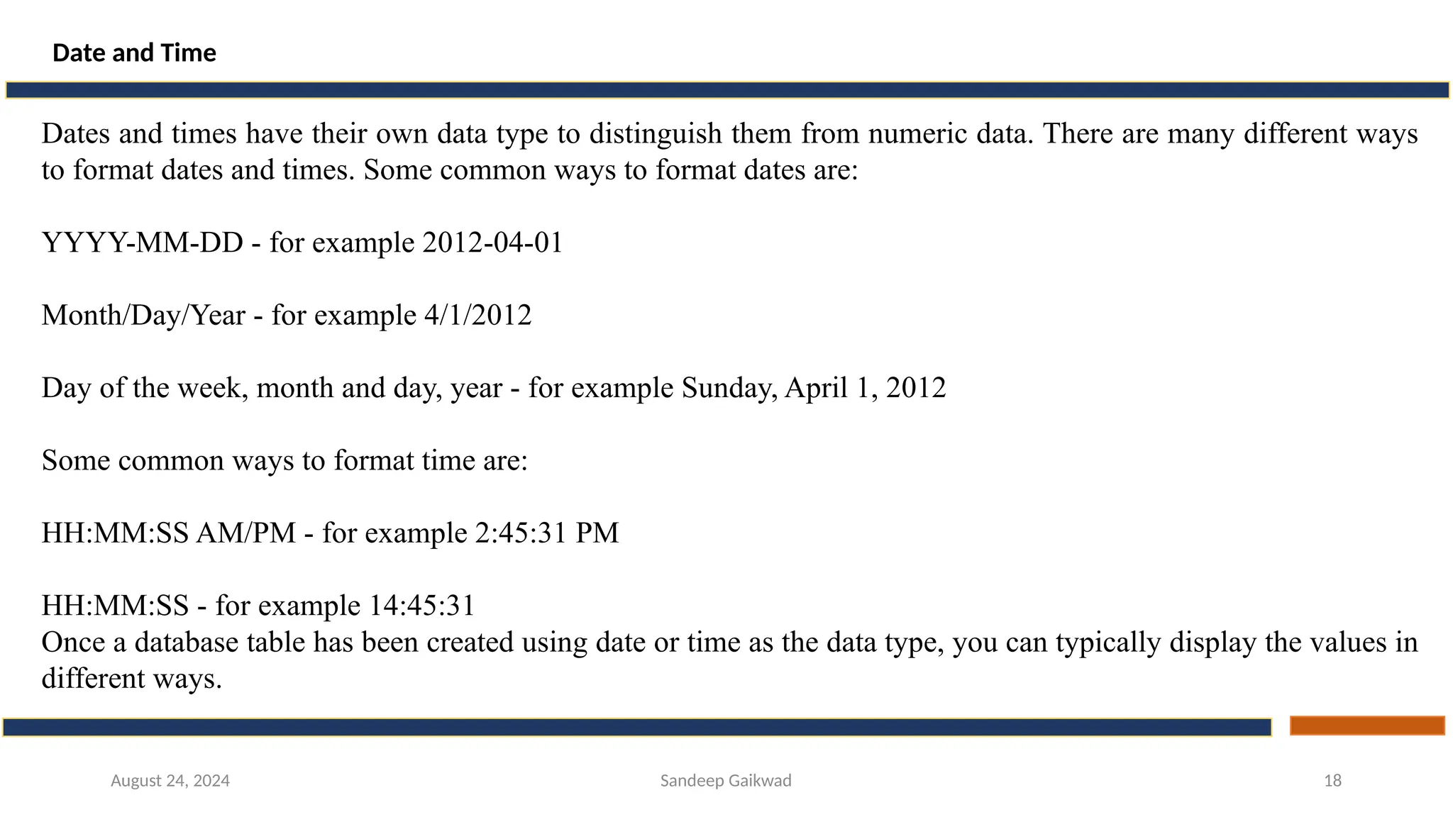 Relational Database Management System Pptx