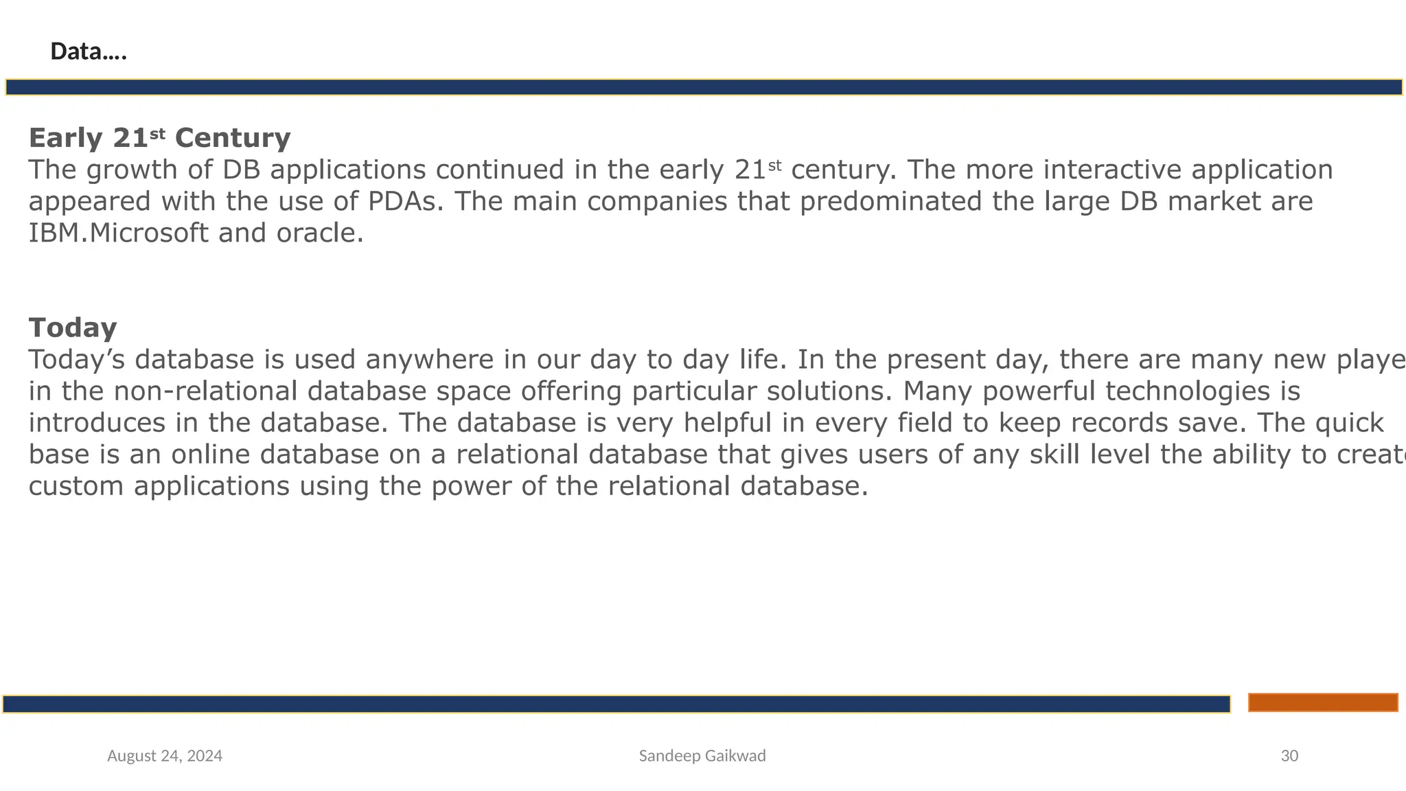 Relational Database Management System Pptx
