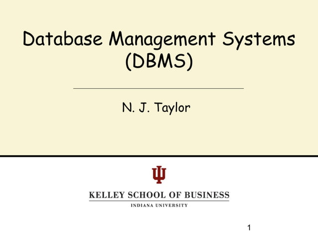 Relational database management system | PPT