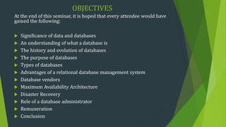 Relational database management systems | PPTX