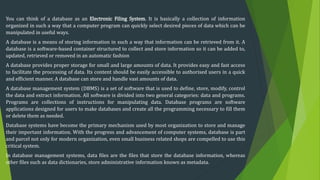 Relational database management systems | PPTX | Databases | Computer Software and Applications