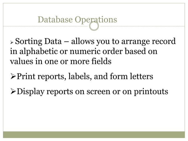 Relational database revised | PPTX | Databases | Computer Software and Applications