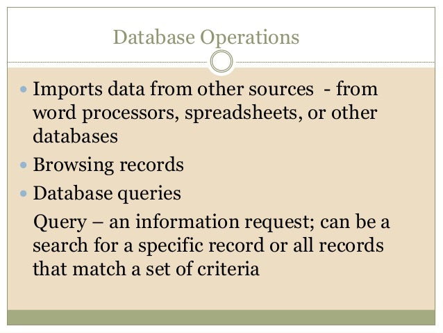 Relational Database Revised